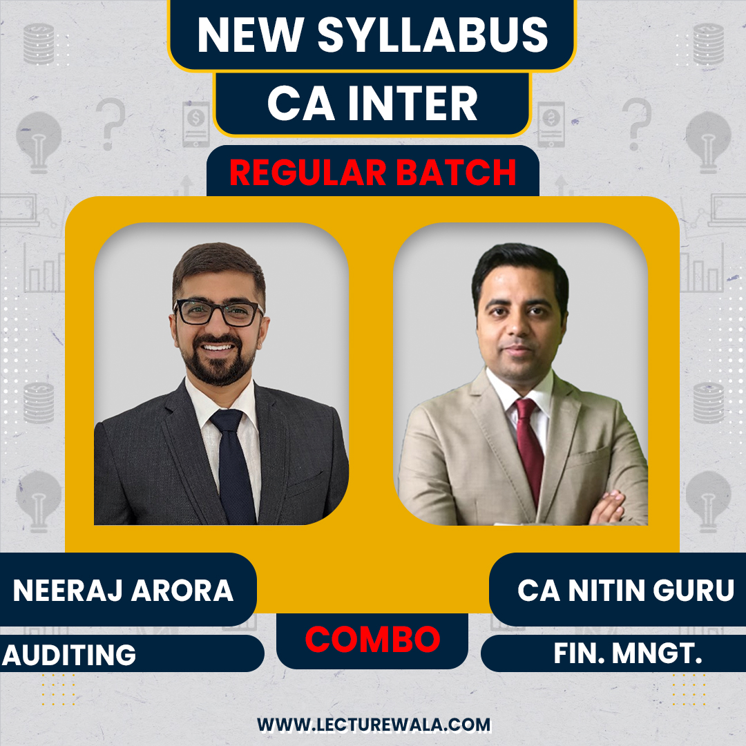 Edu91 CA Inter Combo of Neeraj Arora Audit & CA Nitin Guru FM